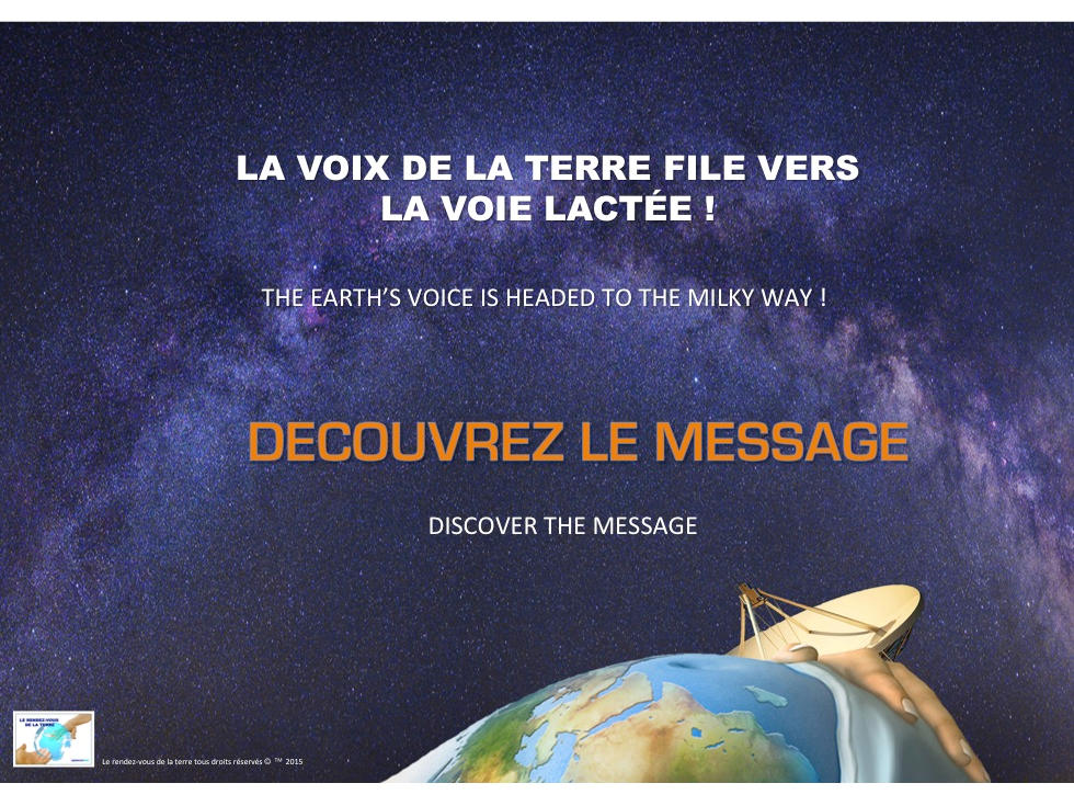 MESSAGE POUR LA TERRE - Le Rendez-vous de la Terre